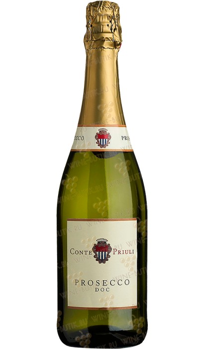Вино белое сухое игристое Conte Priuli Prosecco Extra Dry DOC Casa ...